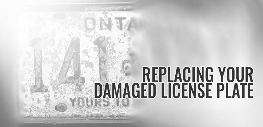 Replacing a Damaged License Plate